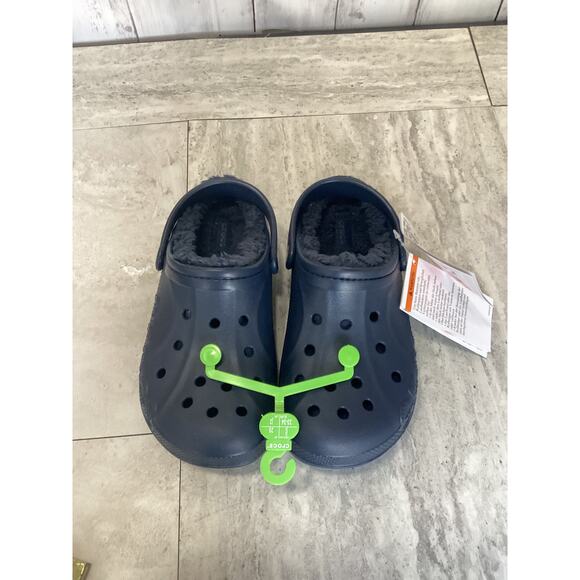 CROCS | Shoes | Crocs Baya Lined Clog Little Kid Size J2 Navy Blue New ...